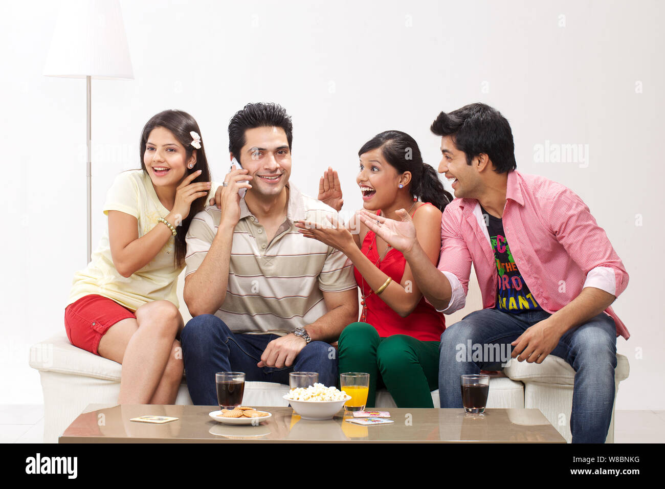 Friends having fun Stock Photo - Alamy