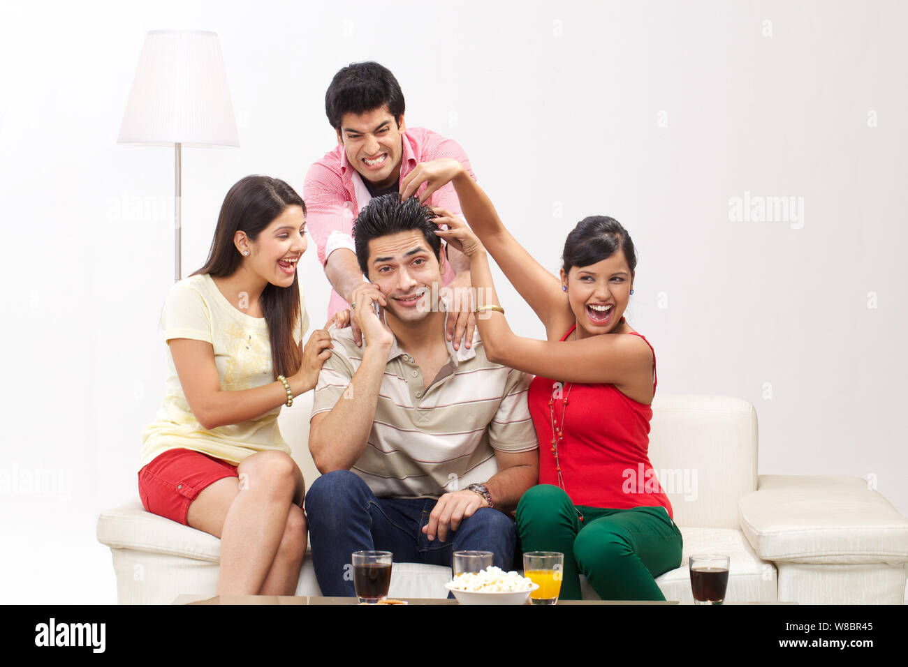 Friends having fun Stock Photo - Alamy