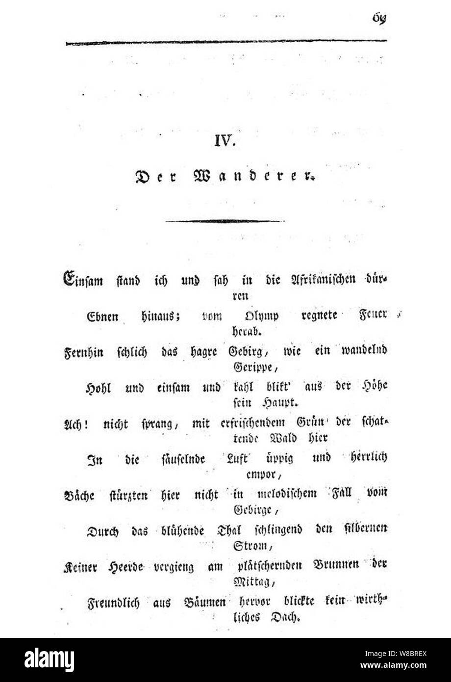 Der Wanderer Horen 2 Stock Photo - Alamy