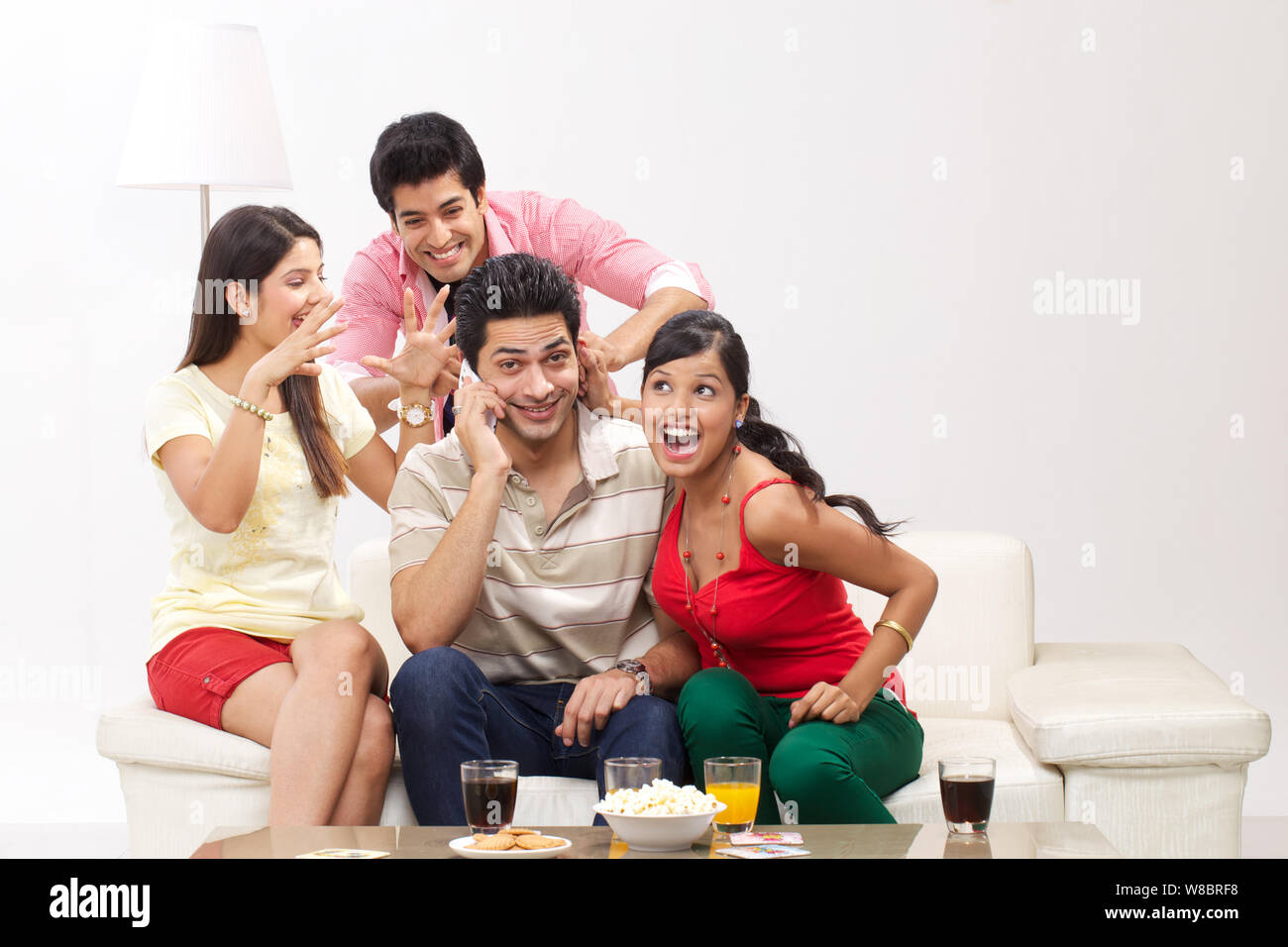 Friends having fun Stock Photo - Alamy