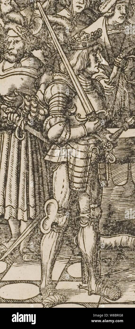 Der Weisskunig 53 Detail Maximilian (or possibly his son, Philip ...