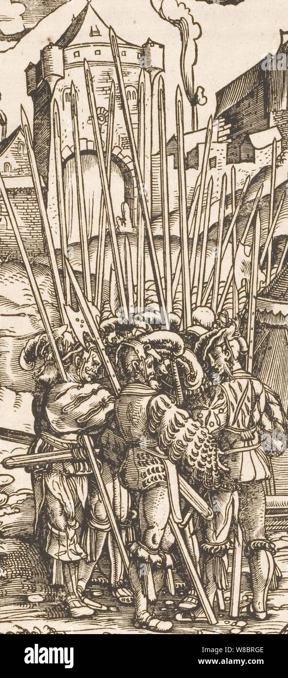 Der Weisskunig 48 Detail Landsknecht Stock Photo - Alamy