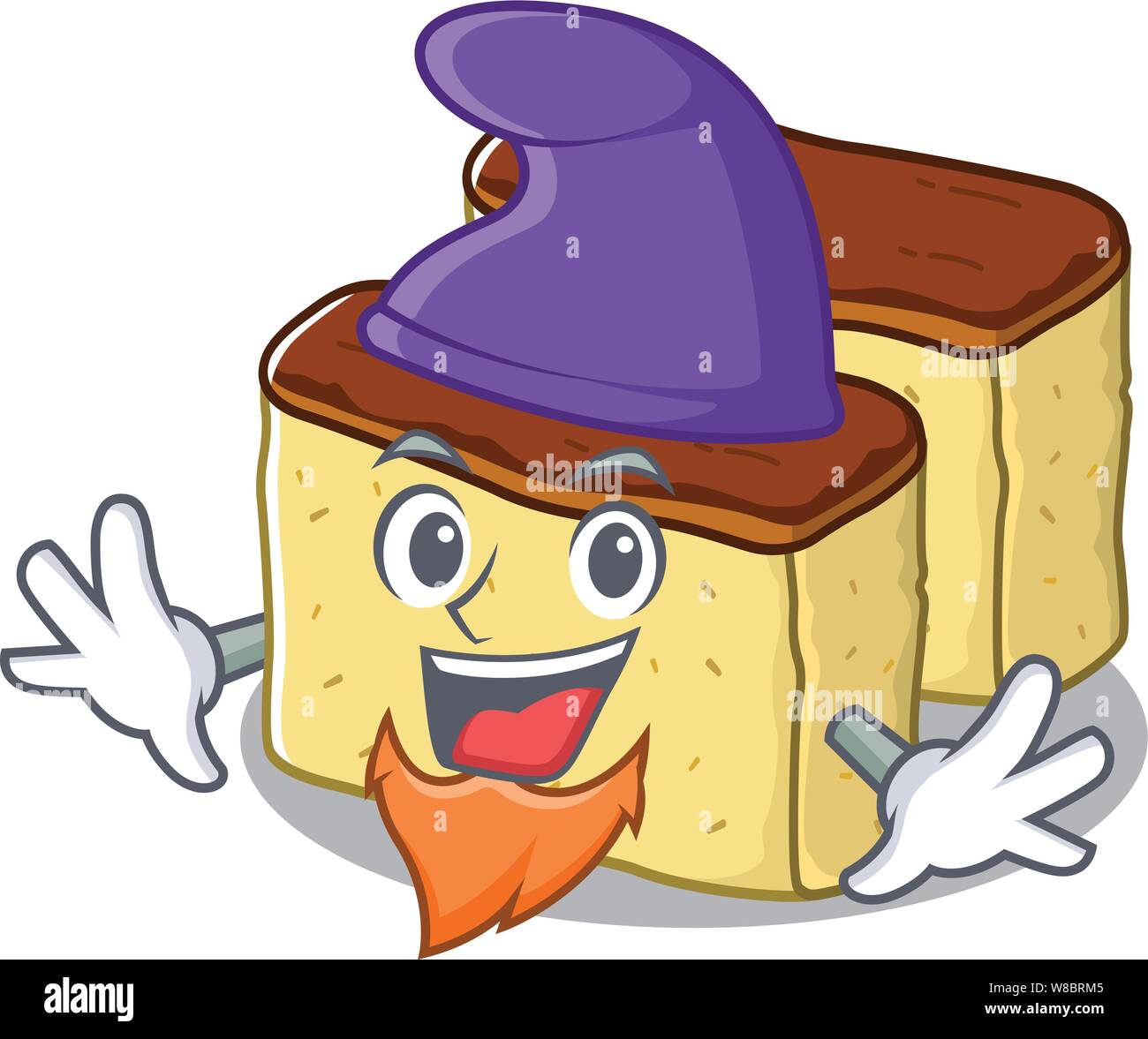 Elf castella cake isolated in the cartoon Stock Vector Image & Art - Alamy