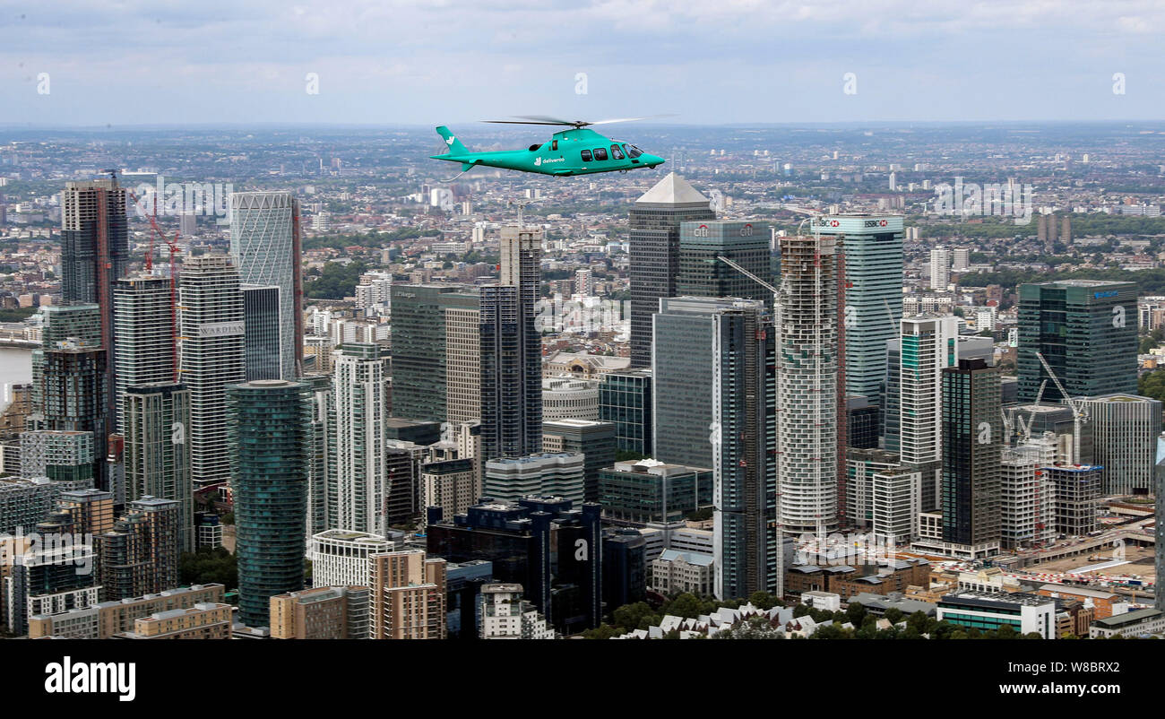 Roocopter One takes to the skies as Deliveroo trials a new helicopter ...