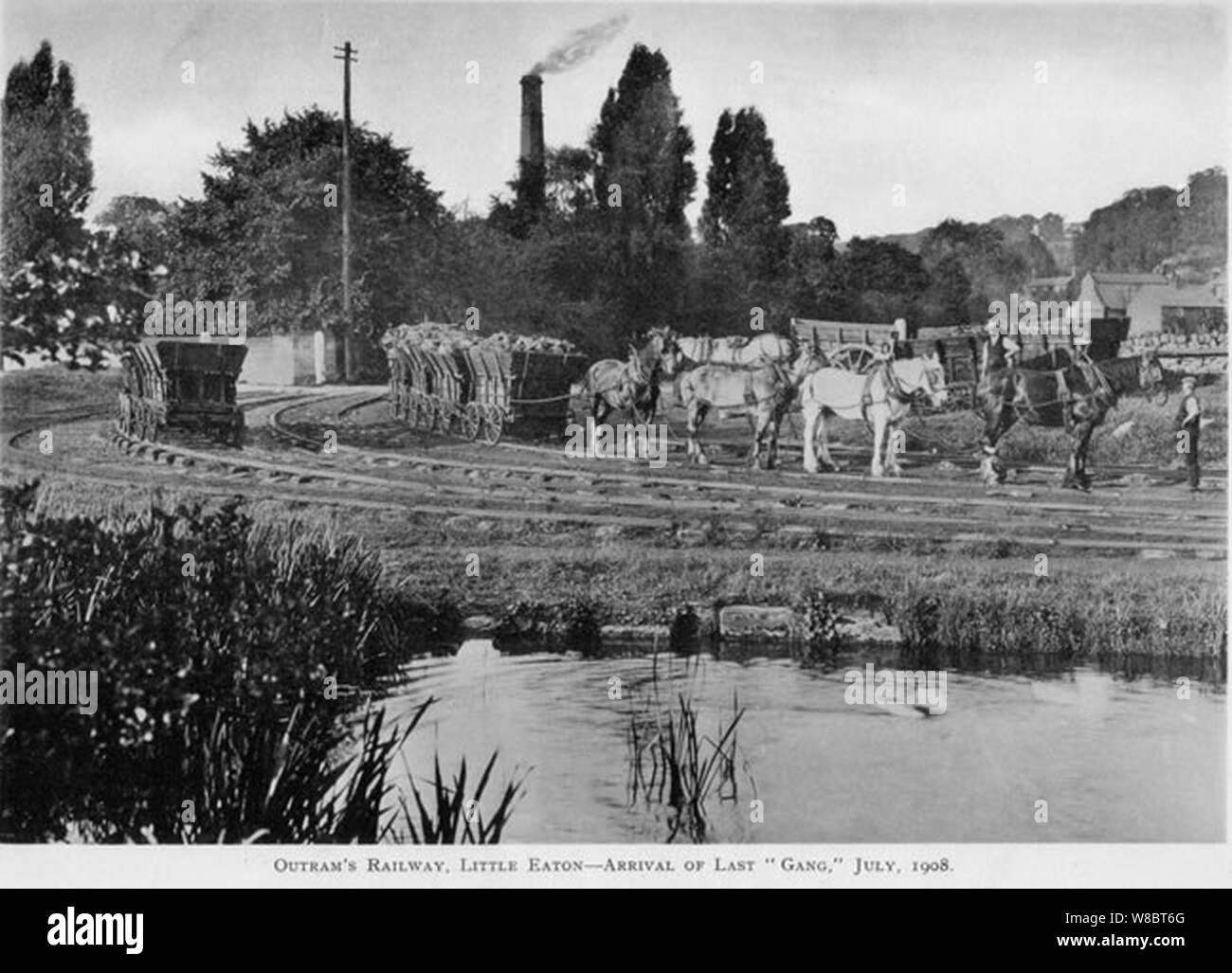 Derby Canal Railway-Little Eaton Arrival or last ‘Gang‘ (2) July 1908 ...
