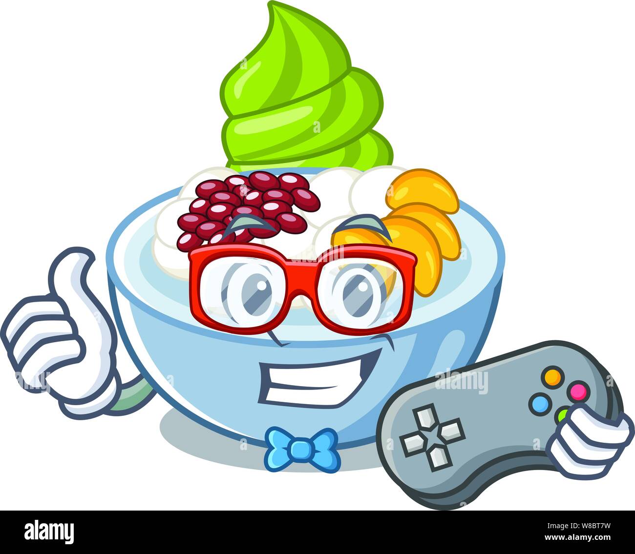 Anmitsu japanese dessert Stock Vector Images - Alamy