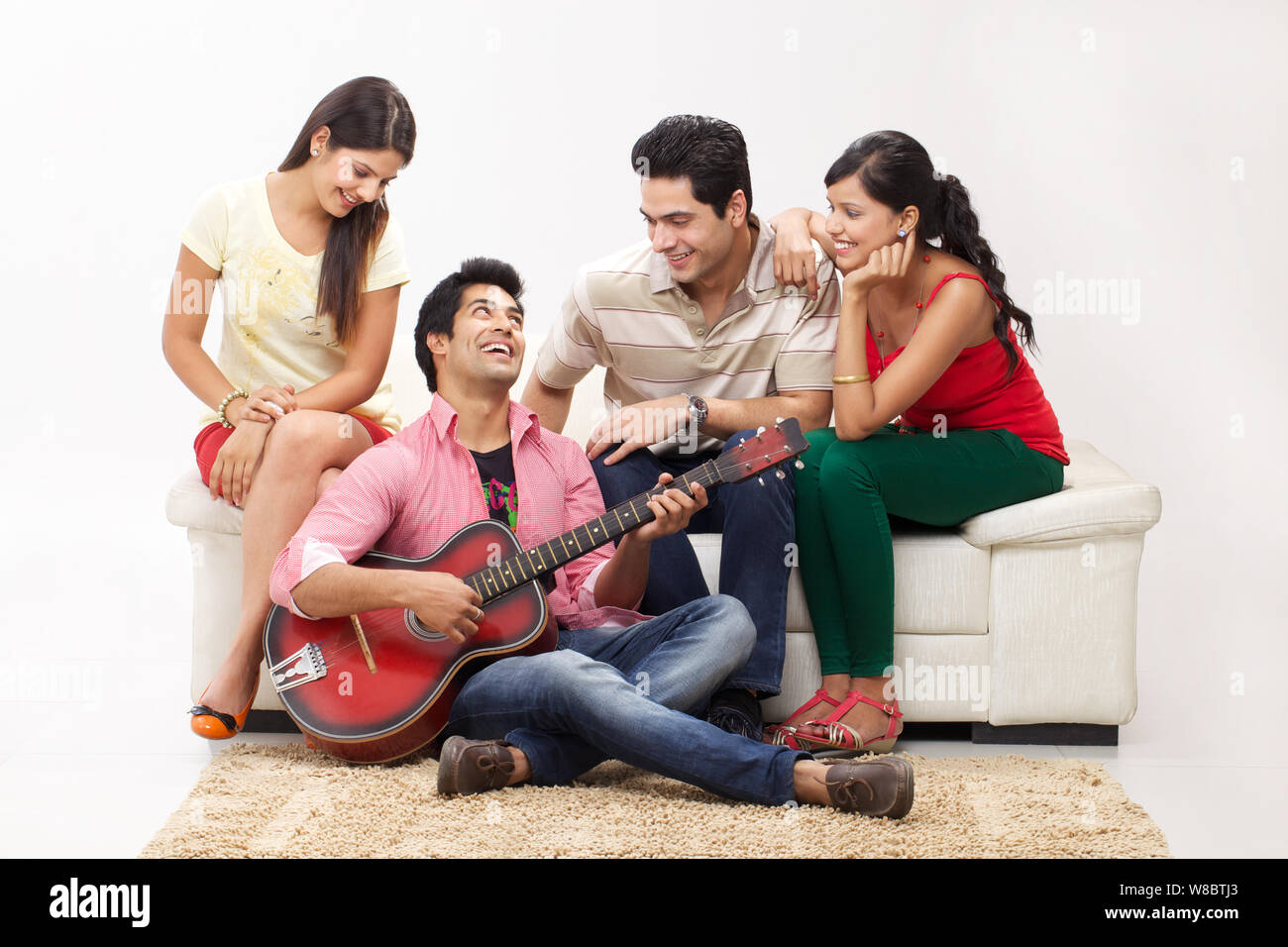 Friends having fun together Stock Photo - Alamy