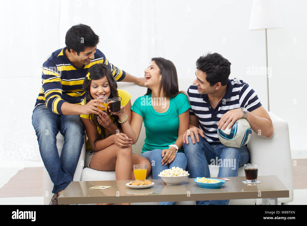 Friends having fun together Stock Photo - Alamy