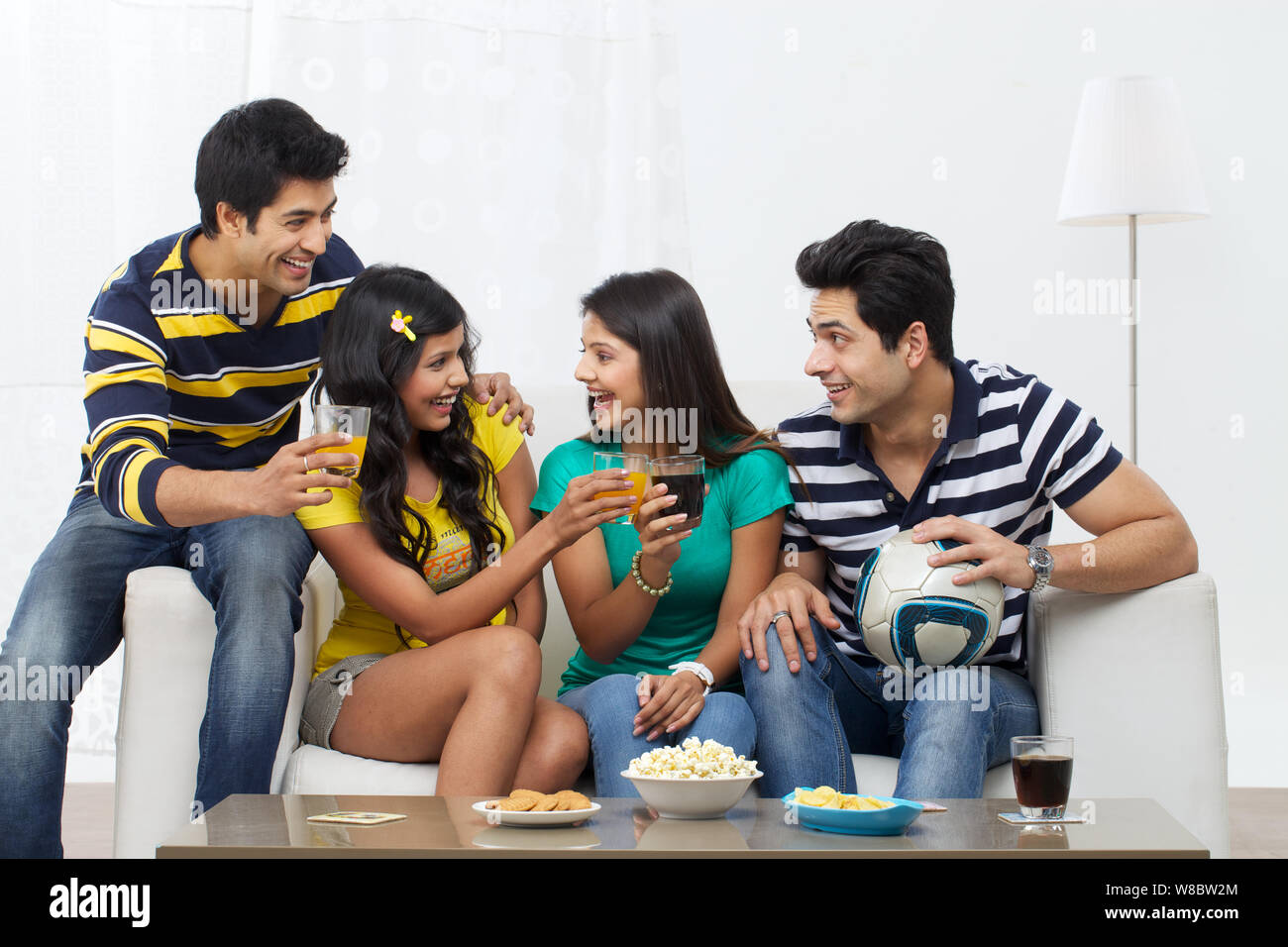 Friends having fun together Stock Photo - Alamy