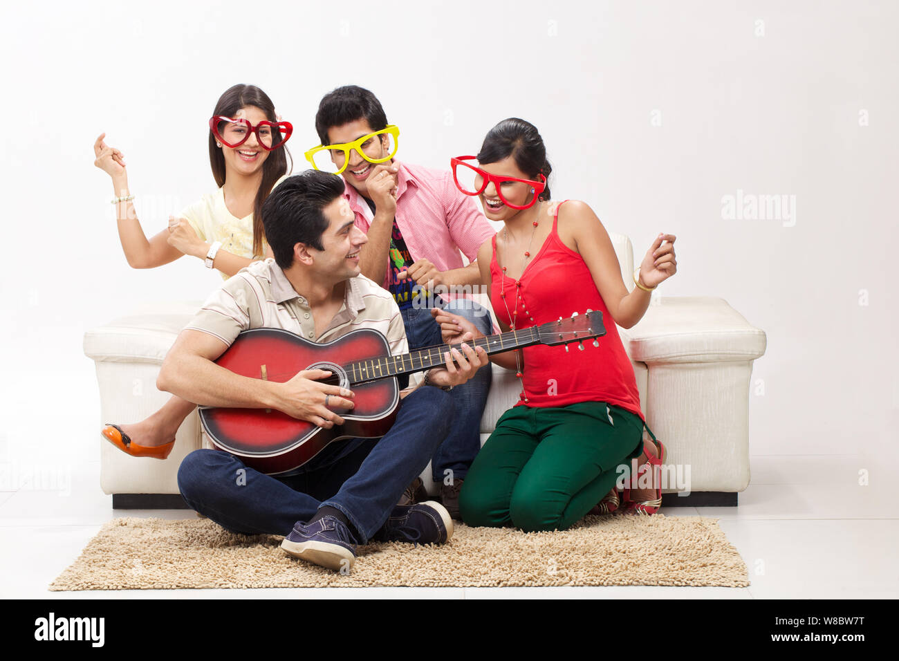 Friends having fun together Stock Photo - Alamy