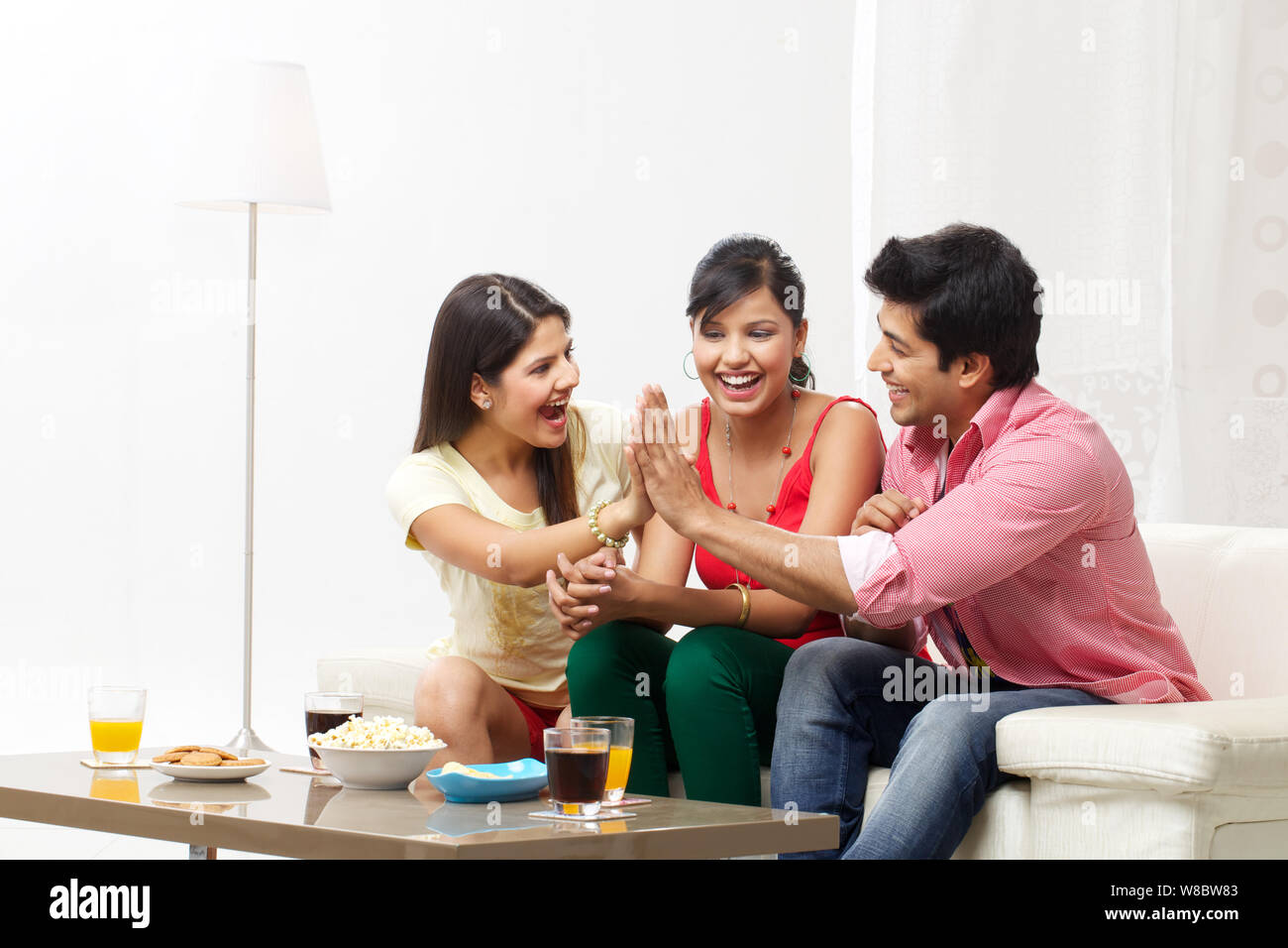 Friends having fun together Stock Photo - Alamy