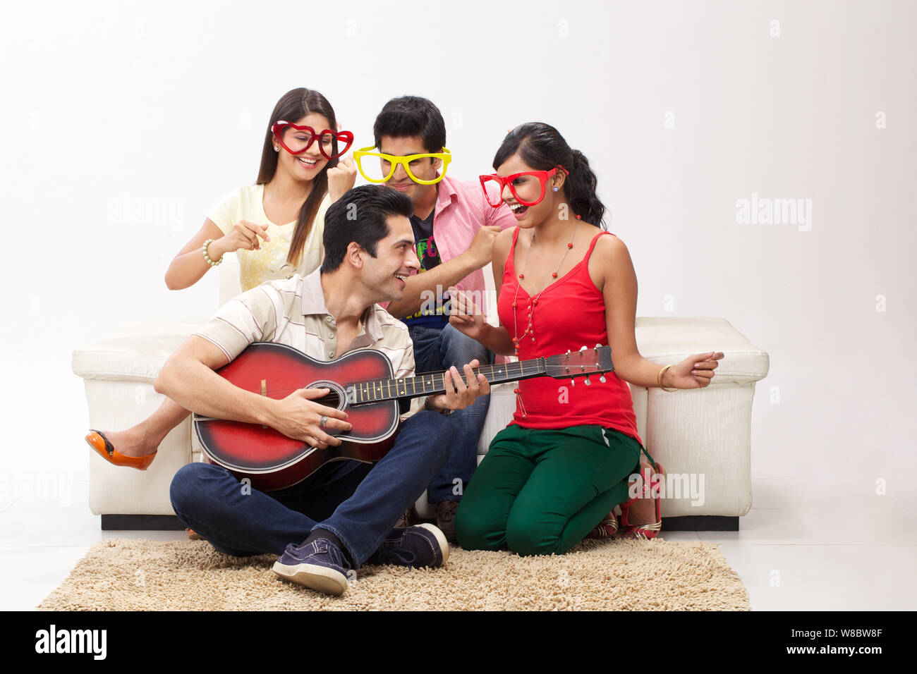 Friends having fun together Stock Photo - Alamy