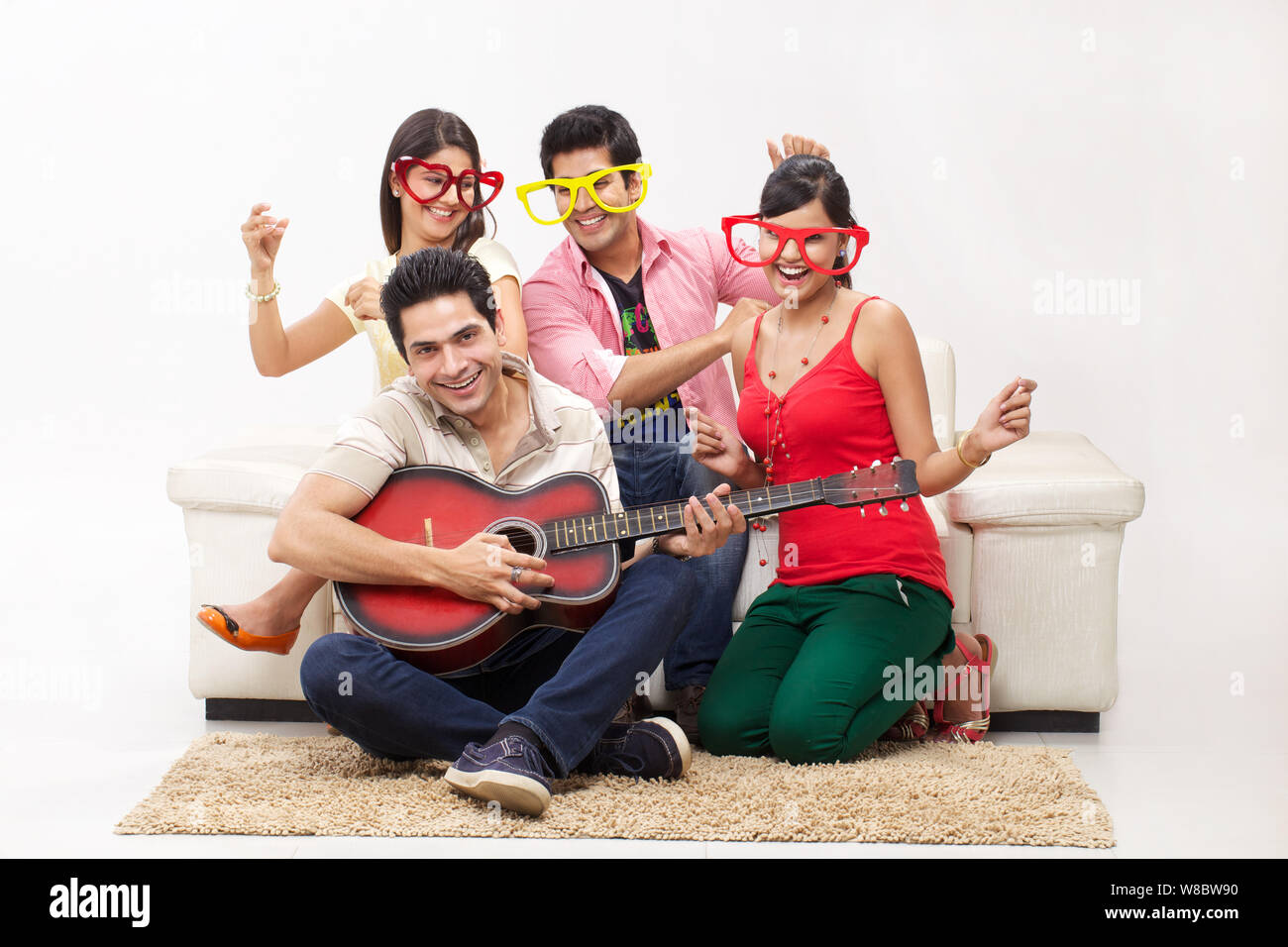 Friends having fun together Stock Photo - Alamy