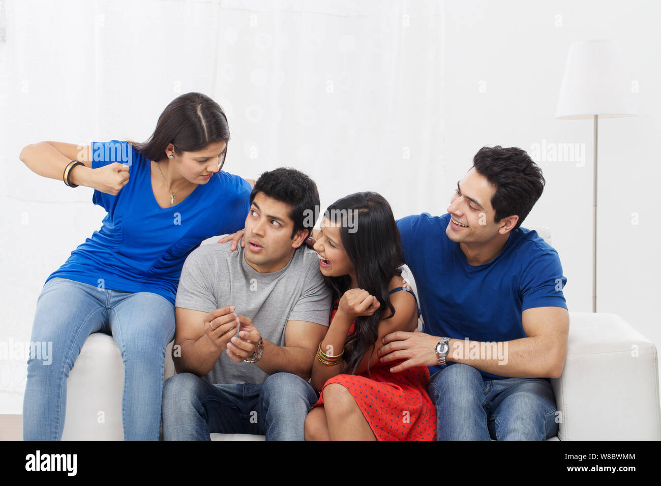 Friends having fun together Stock Photo - Alamy