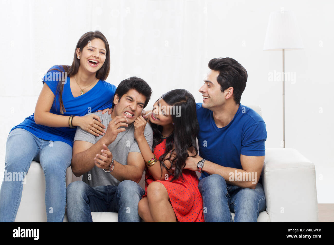 Friends having fun together Stock Photo - Alamy