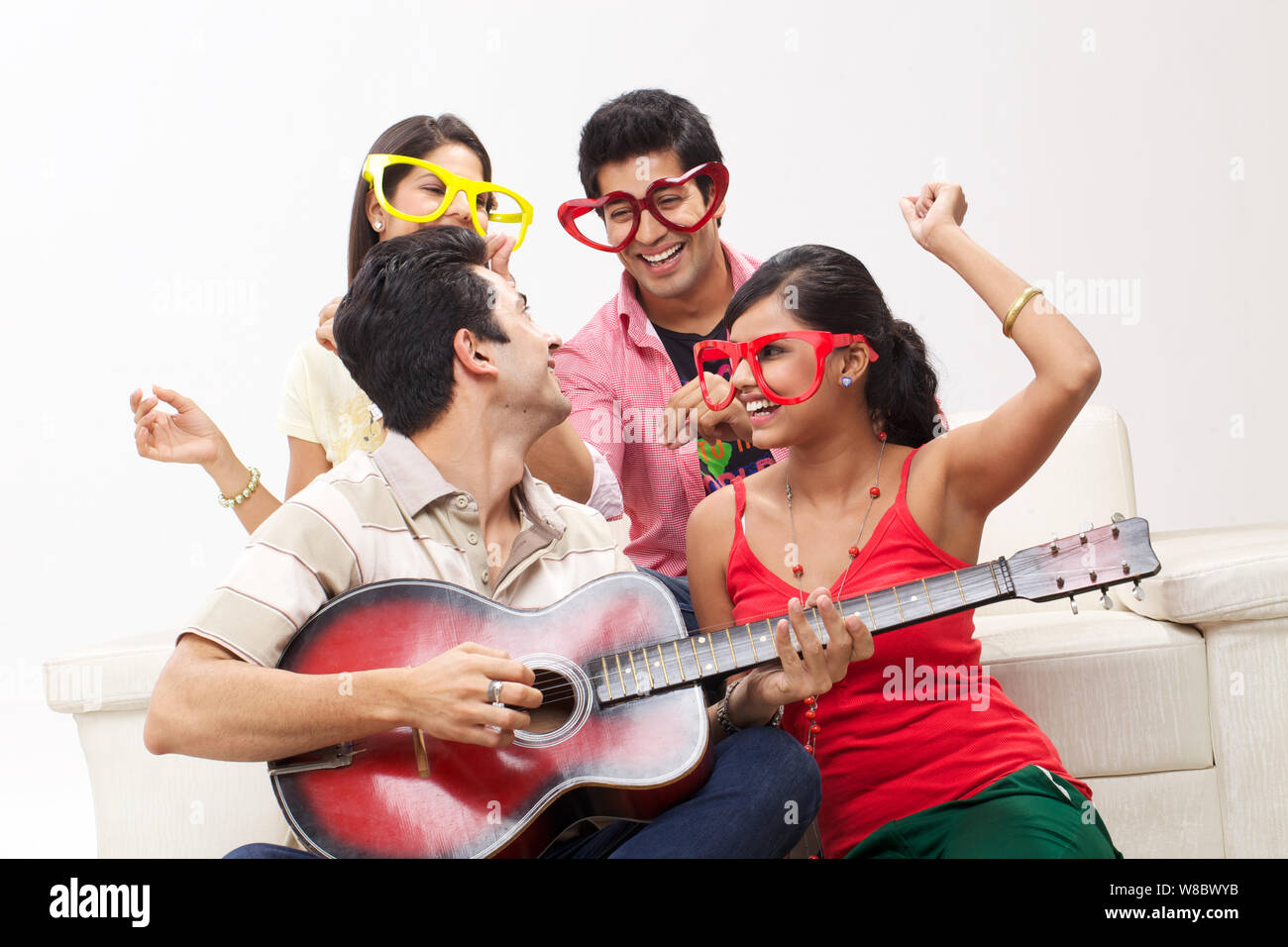 Friends having fun together Stock Photo - Alamy