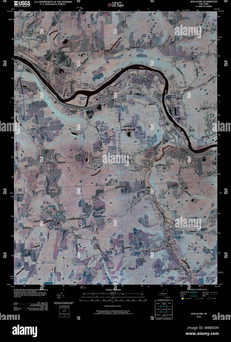 This image map depicts geographic features on the surface of the earth ...