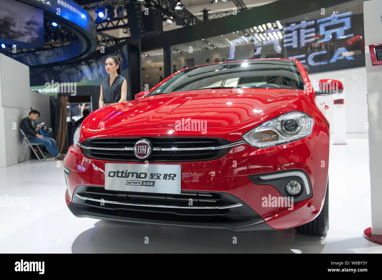 A Fiat Ottimo of GAC Fiat Chrysler, a joint venture between Guangzhou ...