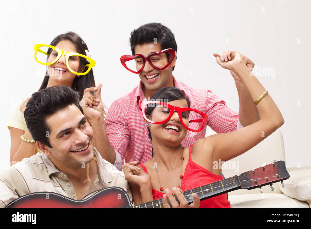 Friends having fun together Stock Photo - Alamy