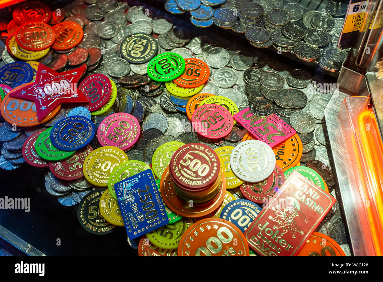 Pushing poker chips hi-res stock photography and images - Alamy