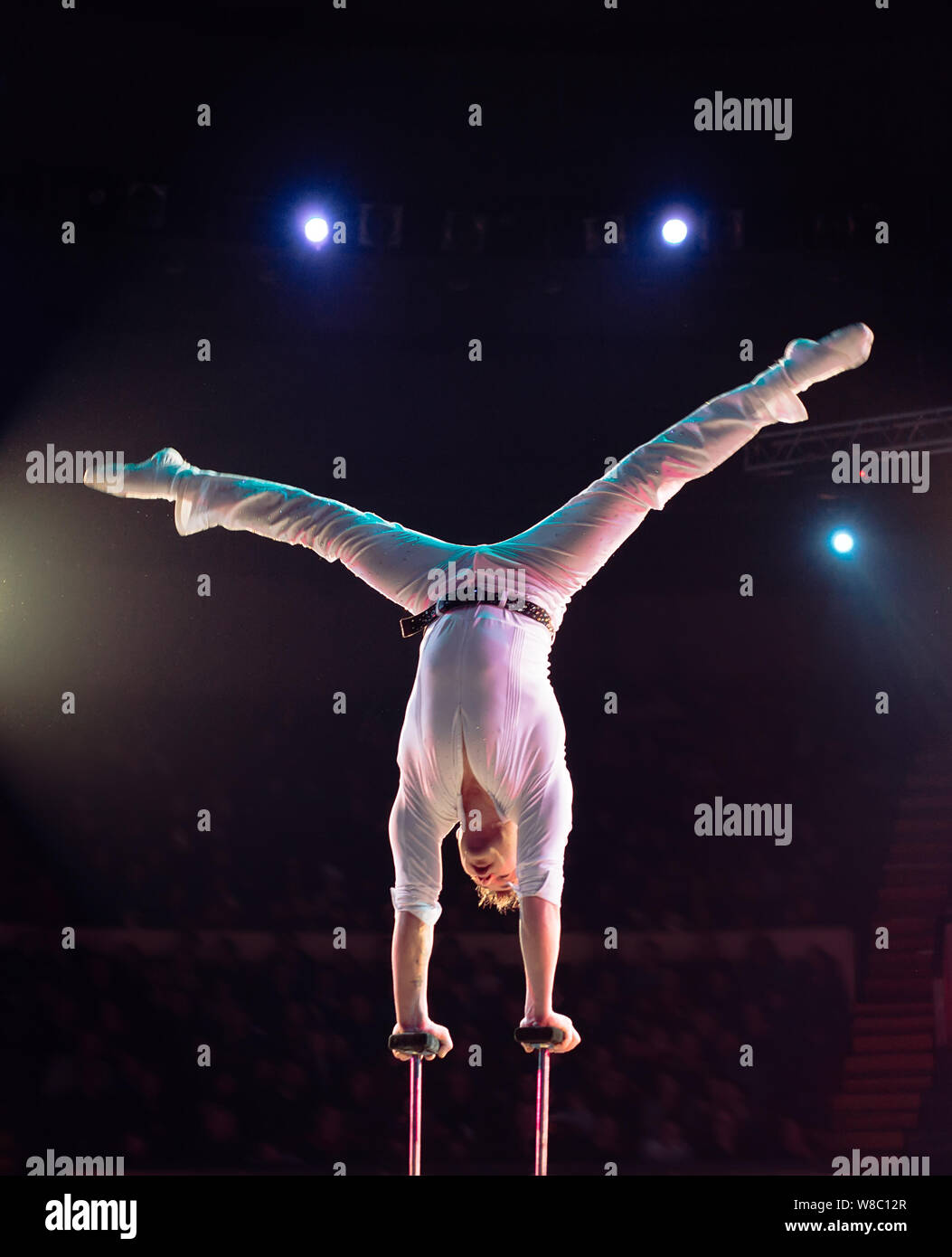 Aerial gymnastics boy hi-res stock photography and images - Alamy