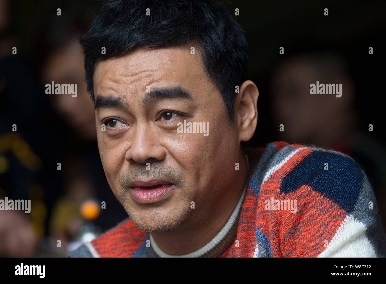 Hong Kong actor Sean Lau attends the worshipping ceremony for the 35th ...