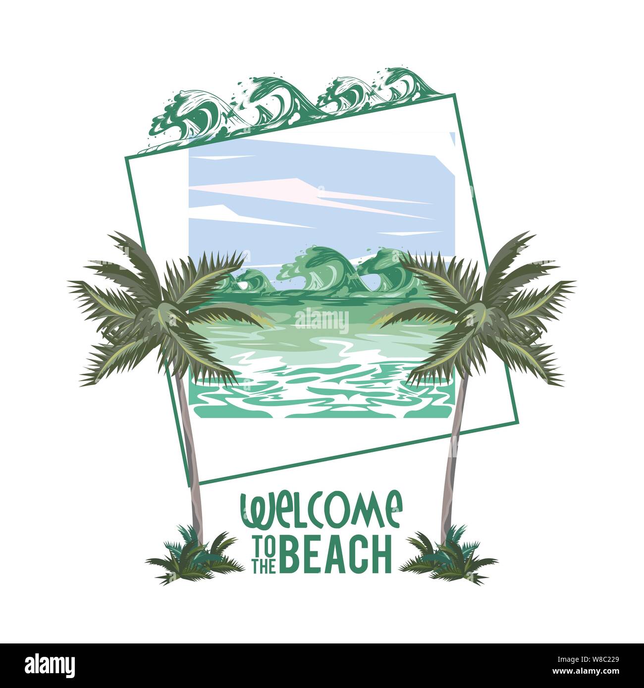 Welcome to resort Cut Out Stock Images & Pictures - Alamy