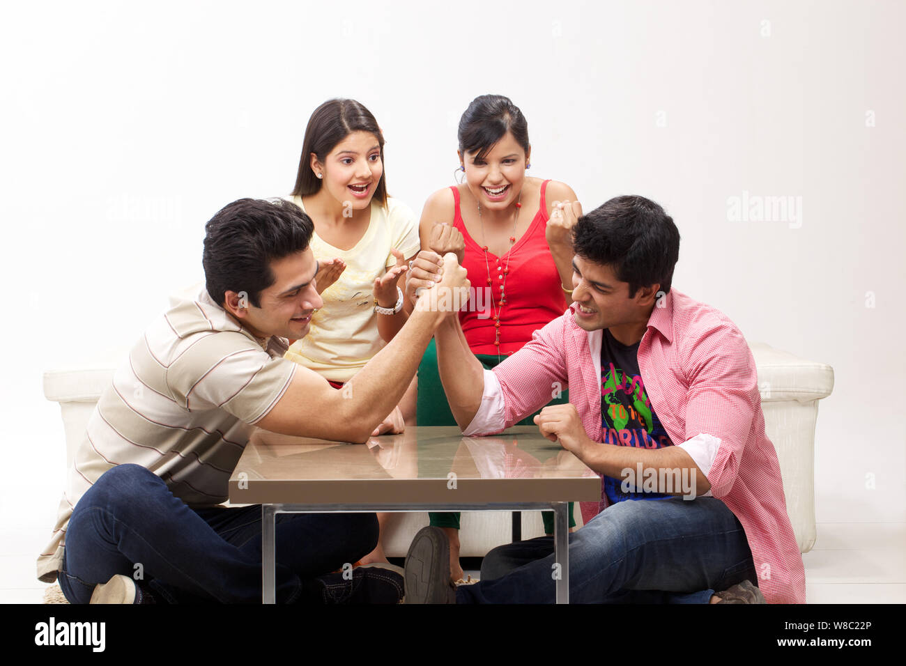 Friends having fun together Stock Photo - Alamy