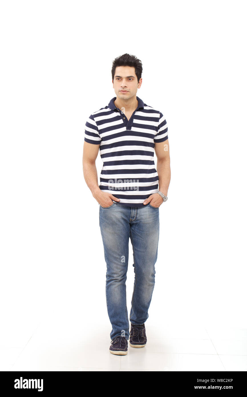 Young man posing Stock Photo - Alamy