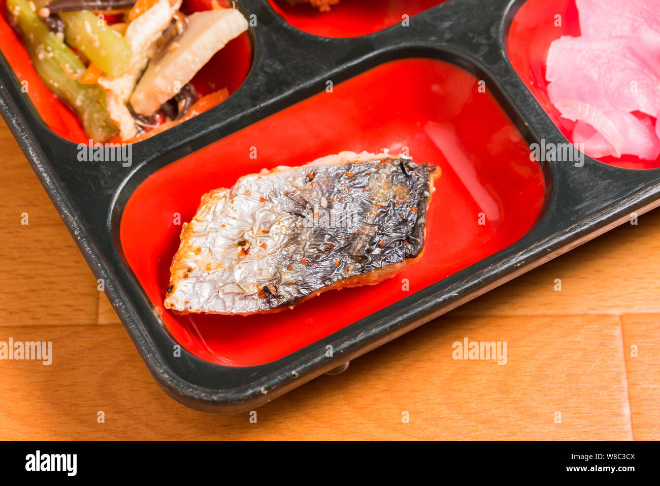 Japan Food set of Saba grilled in a box Stock Photo - Alamy