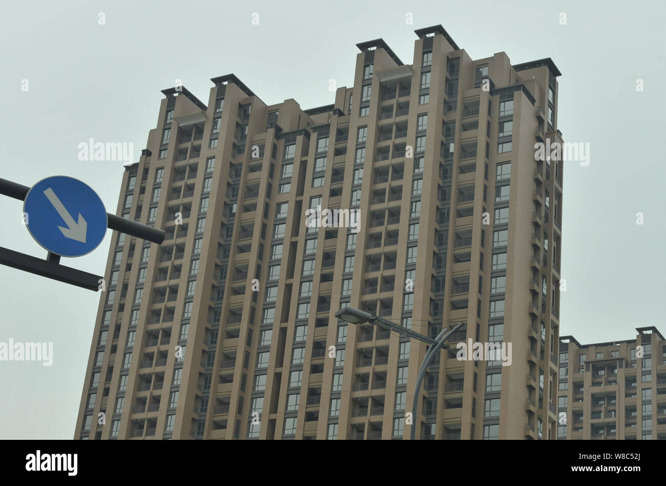 --FILE--Newly-built high-rise residential apartment buildings are ...