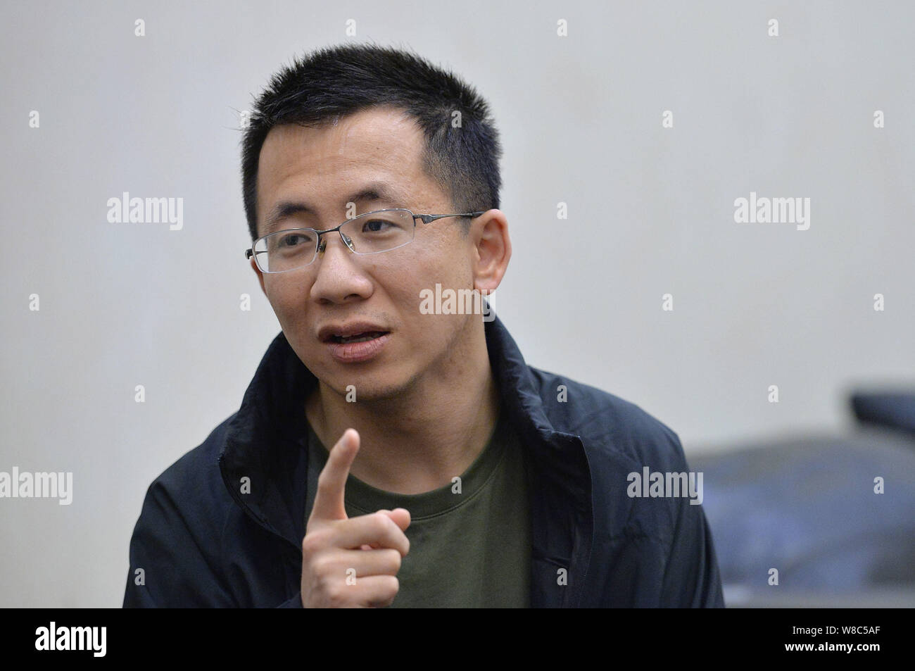 Zhang Yiming, founder and CEO of Chinese personalized news app Toutiao ...