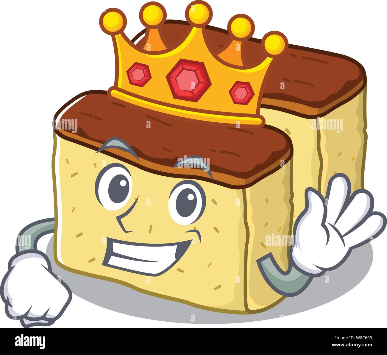 King cake isolated Stock Vector Images - Alamy