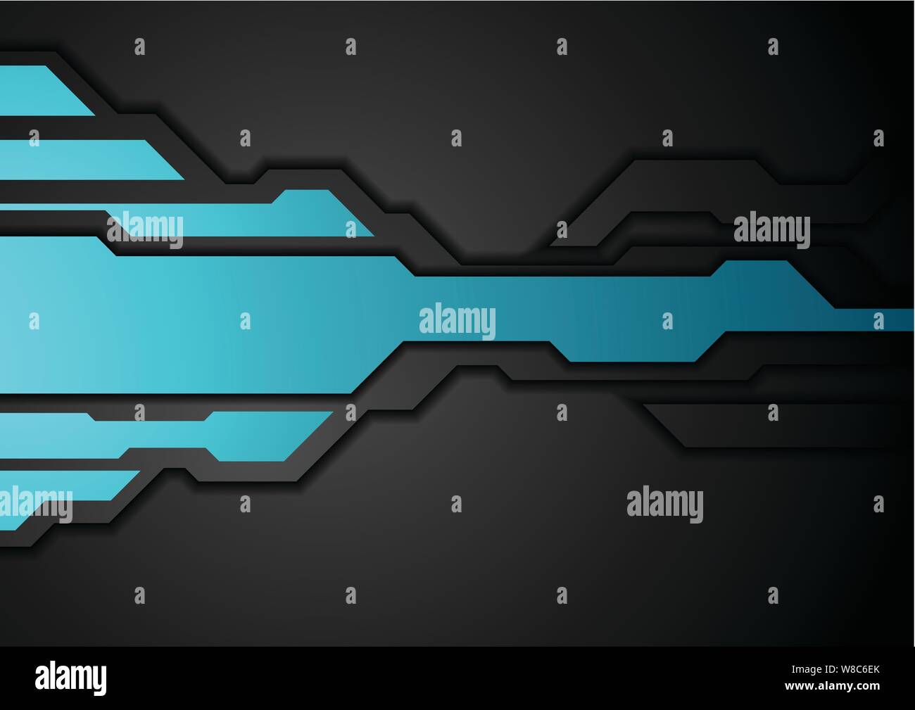 Blue and black abstract technology corporate background. Vector design Stock Vector Image & Art ...