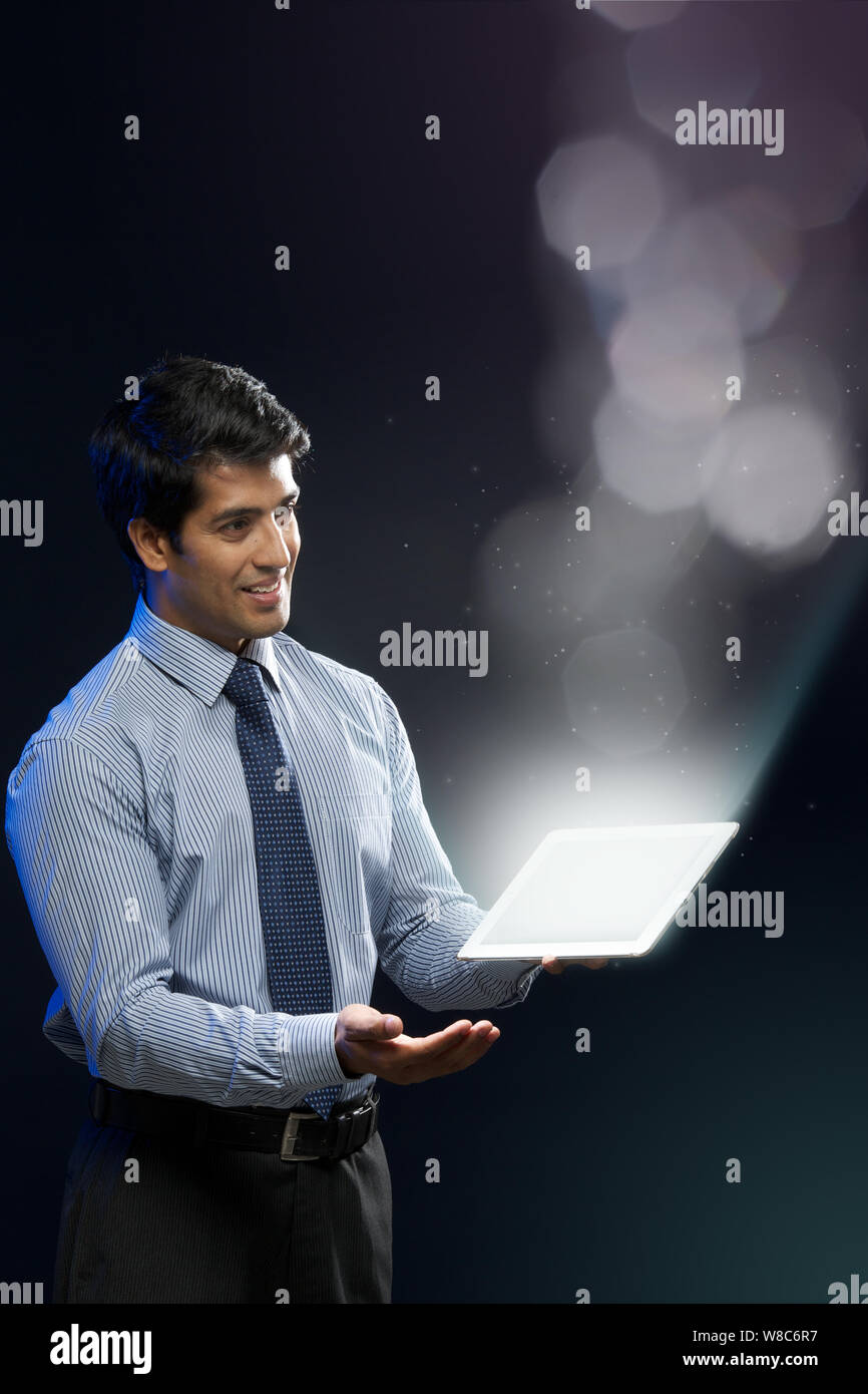 Young man lights flare hi-res stock photography and images - Alamy