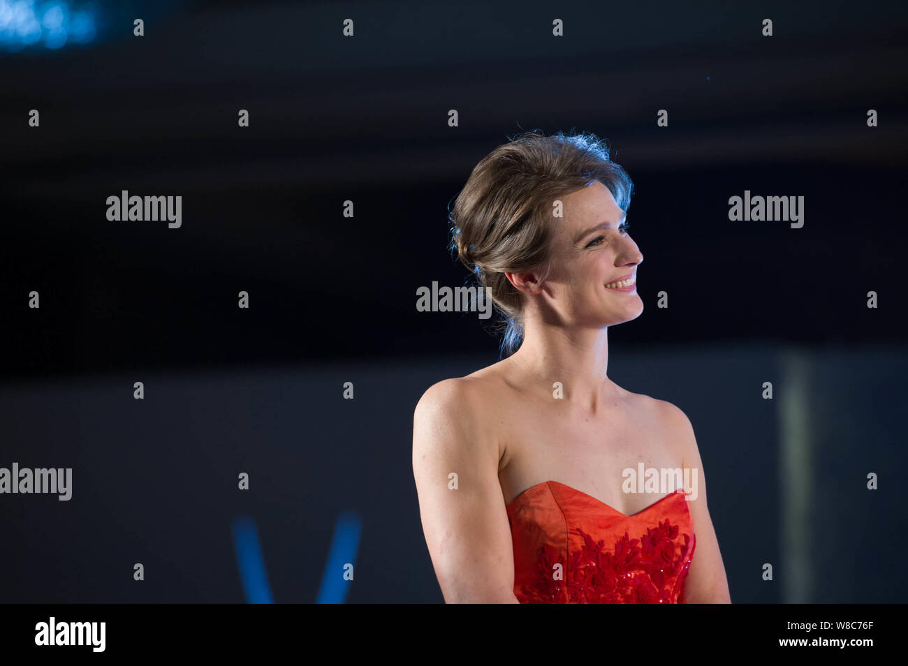 German fencer Britta Heidemann attends the opening ceremony for Meissen ...