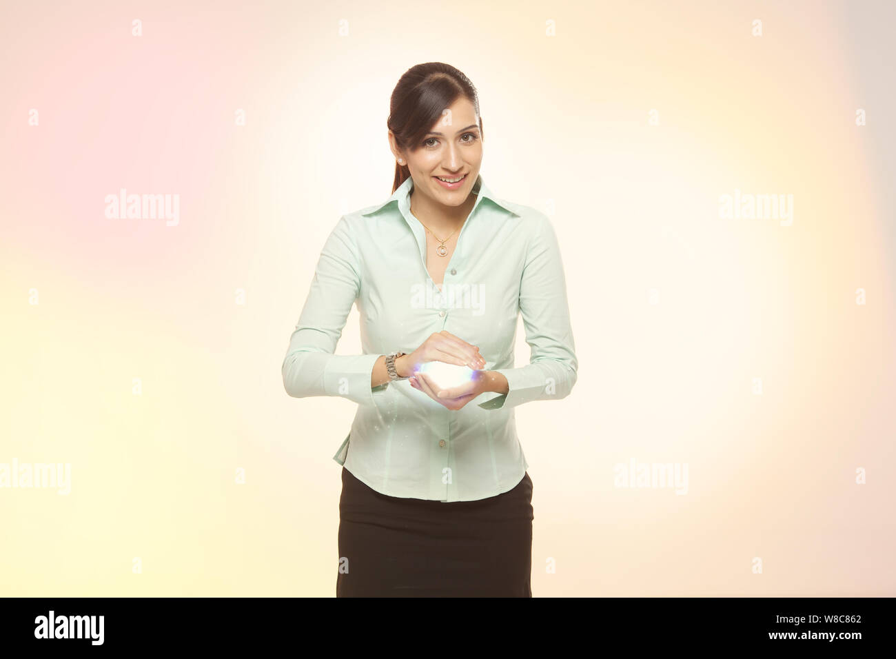 Woman ball of light hi-res stock photography and images - Alamy
