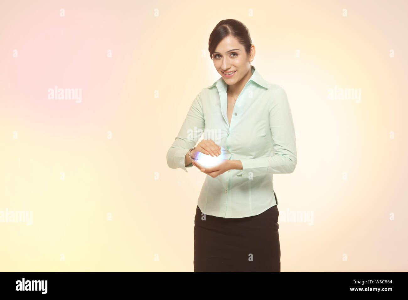 Woman ball of light hi-res stock photography and images - Alamy