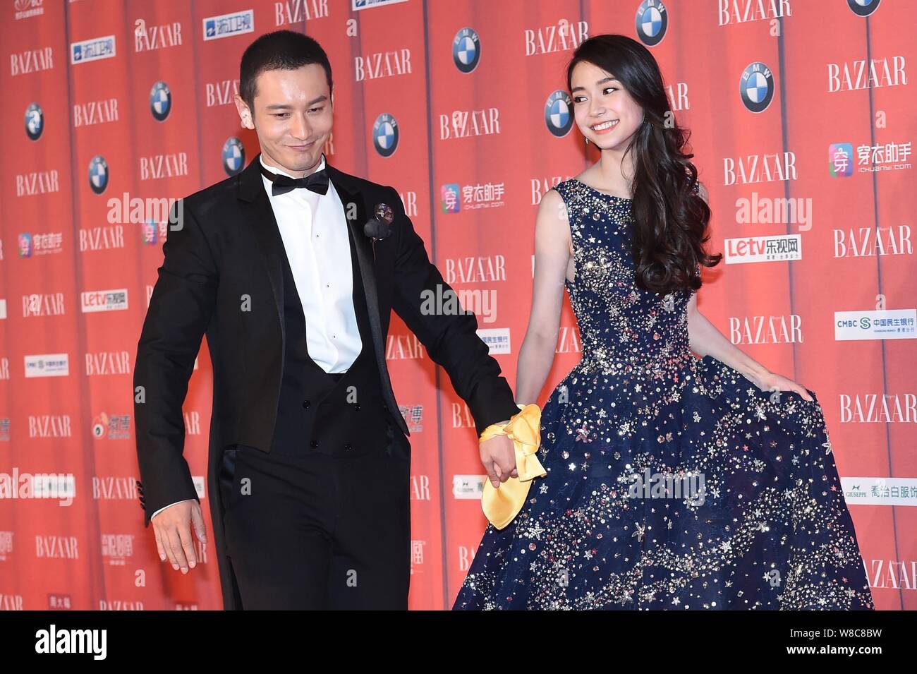 Hong Kong model and actress Angelababy, right, and her Chinese actor ...