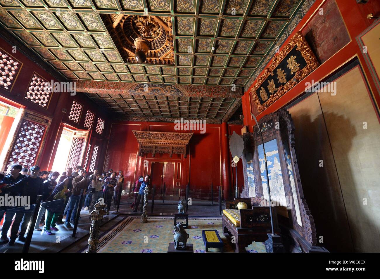 Interior view of the Palace of Longevity and Health (Shou Kang Gong) in ...