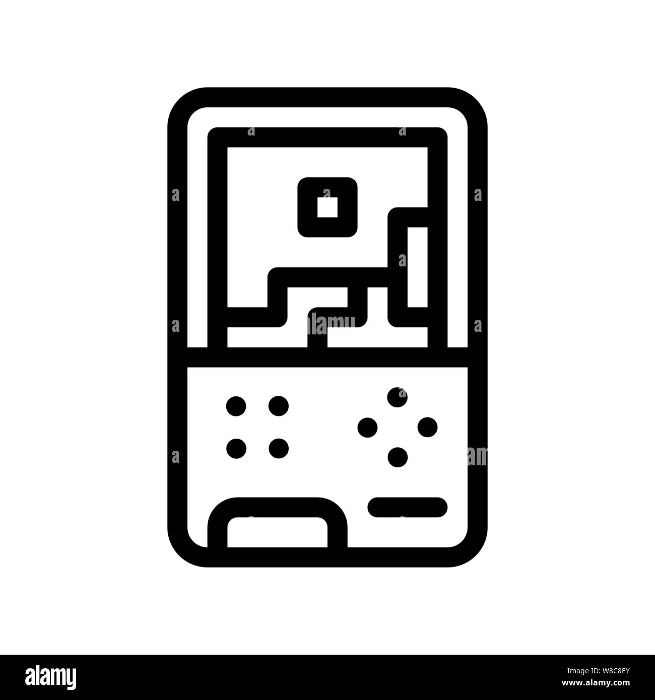 Interactive Kids Video Game Vector Icon Stock Vector Image & Art - Alamy