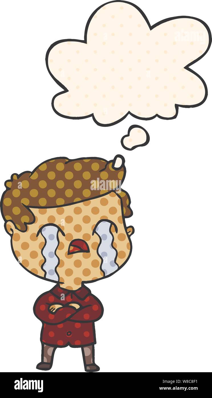 Bubble crying comic character hi-res stock photography and images - Alamy