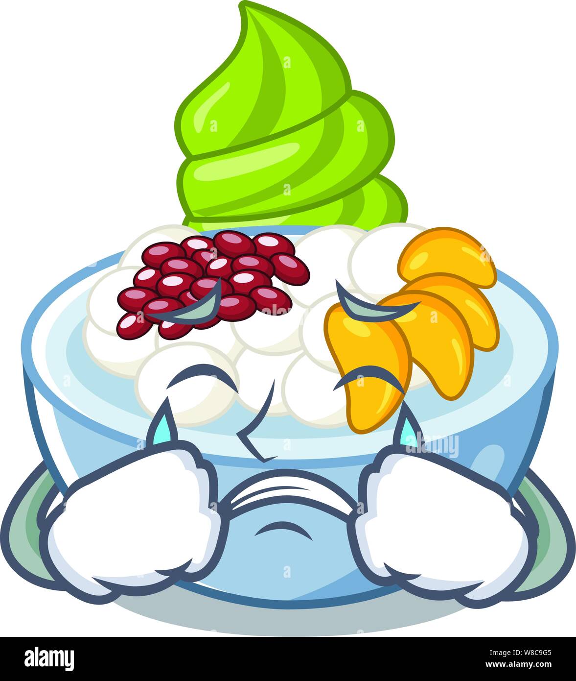 Anmitsu japanese dessert Stock Vector Images - Alamy