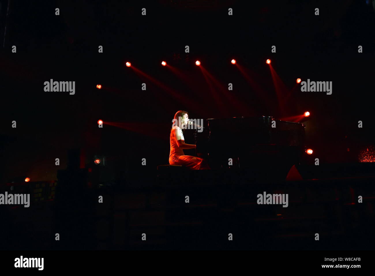 Hong Kong Singer Songwriter Gloria Tang Tsz Kei Better Known By Her Stage Name Gem Performs