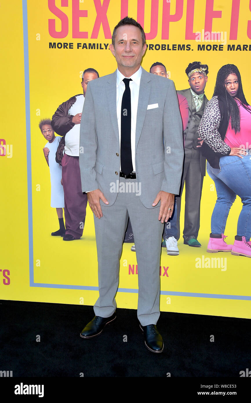 Los Angeles, USA. 07th Aug, 2019. Rick Alvarez at the premiere of the Netflix movie 'Sextuplets ...