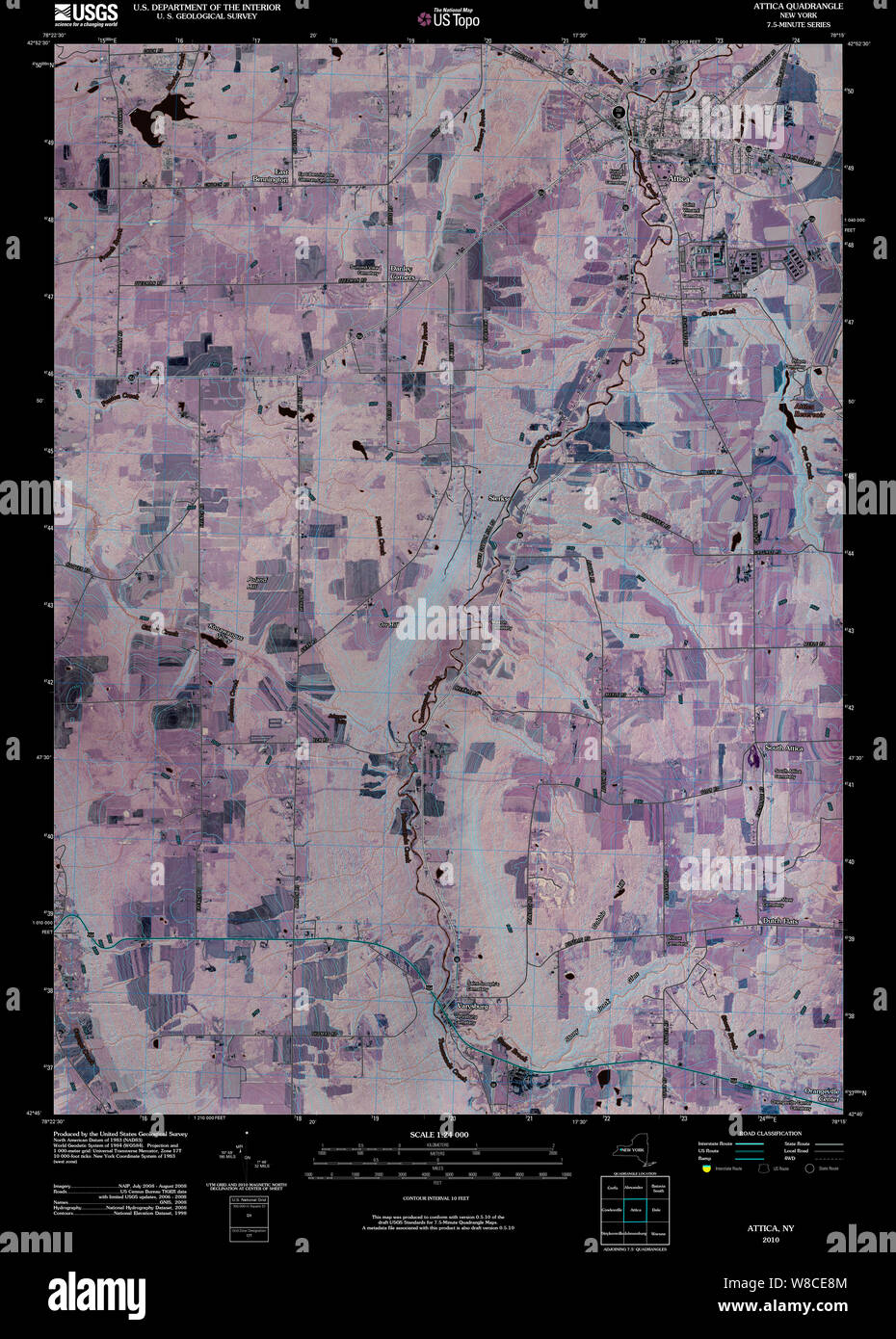 This image map depicts geographic features on the surface of the earth ...