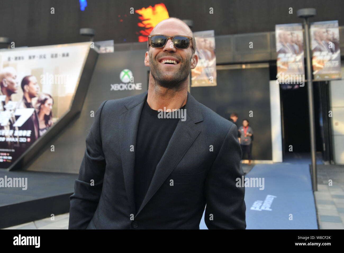 English actor Jason Statham arrives for a premiere event for his movie ...