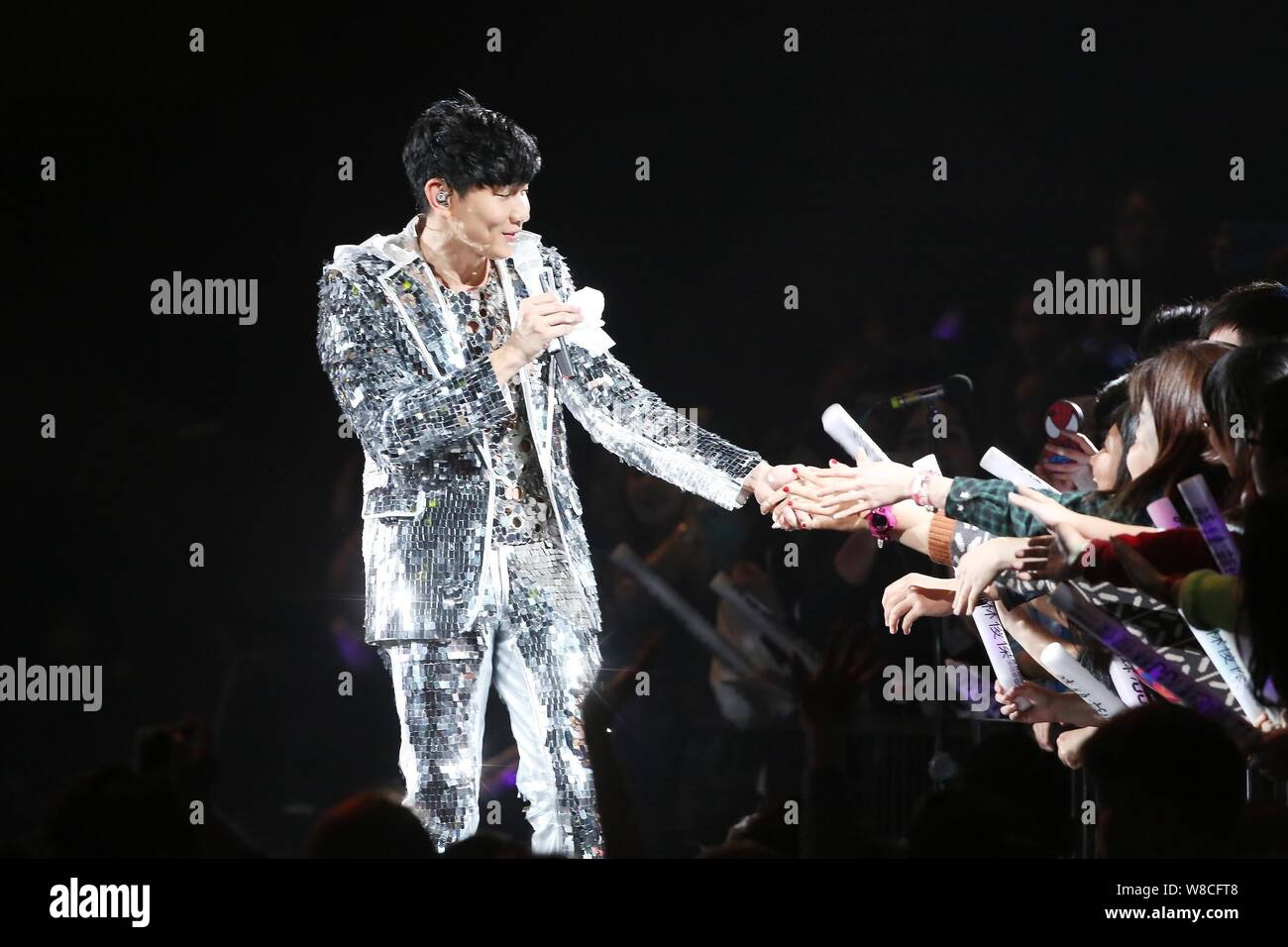 Singaporean singer JJ Lin performs at the Taipei concert of his "JJ ...
