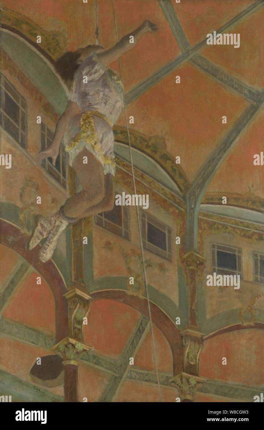 Edgar Degas, Miss La La at the Cirque Fernando, 1879 Stock Photo - Alamy