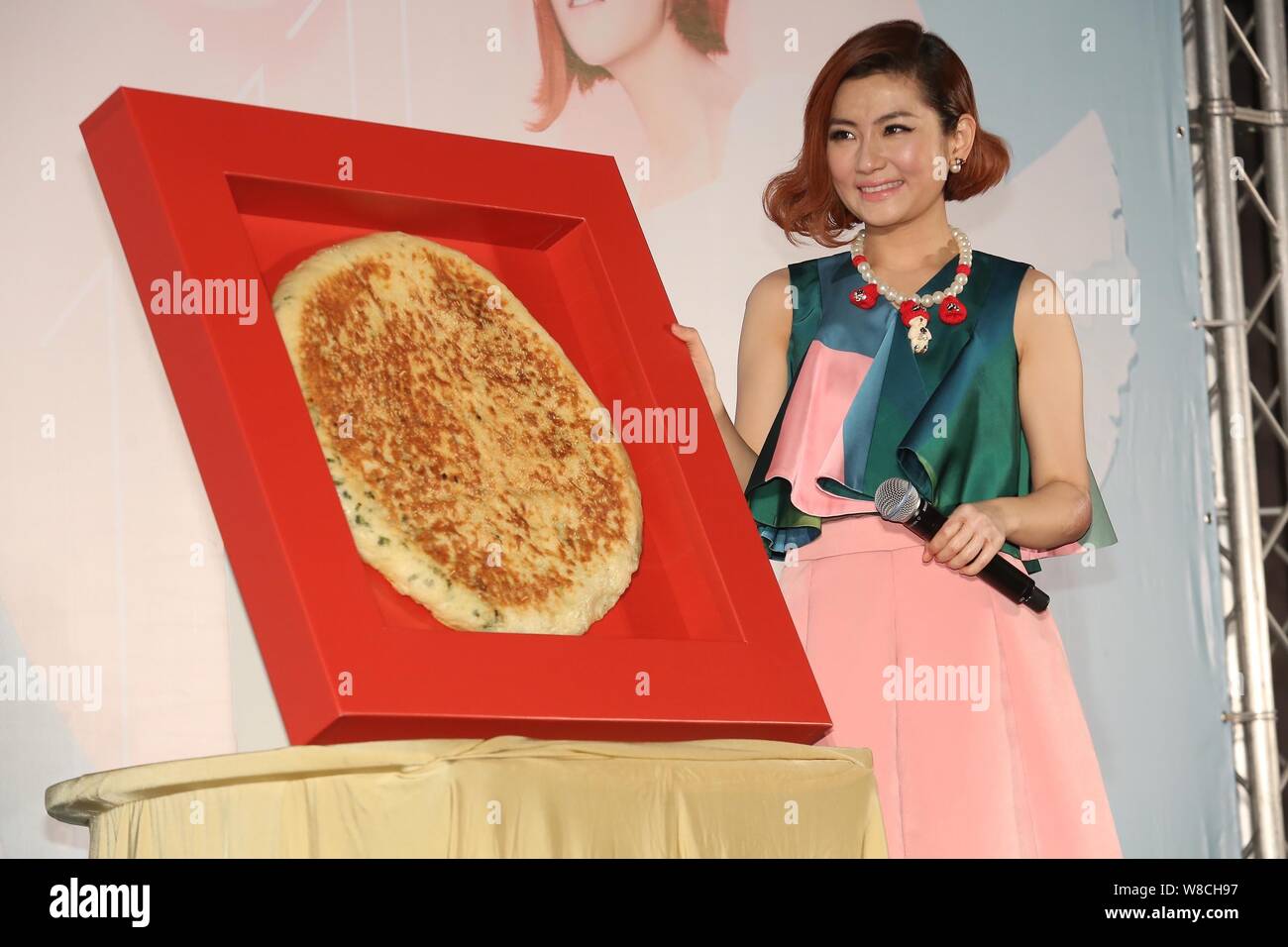 Selina Jen of Taiwanese girl group S.H.E poses during a press ...